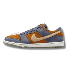 Nike SB Dunk Low Sneakers - Light Carbon/Sesame-Monarch-Summit White-D